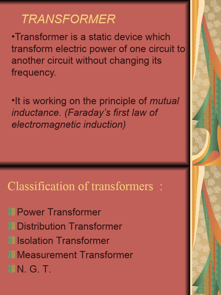 Transformer Basic | PDF