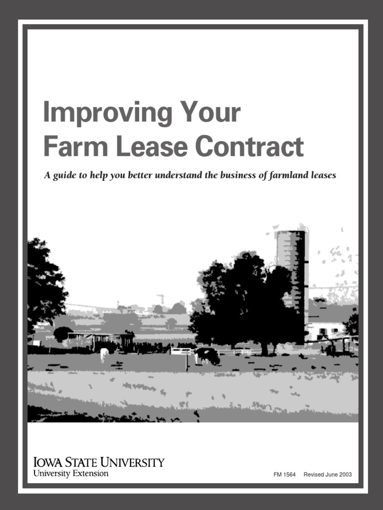 Improving Your Farm Lease Contract | PDF | Lease | Leasehold Estate