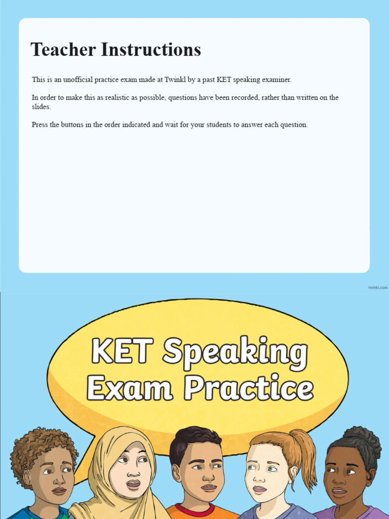 KET Speaking Exam For Beginner | PDF