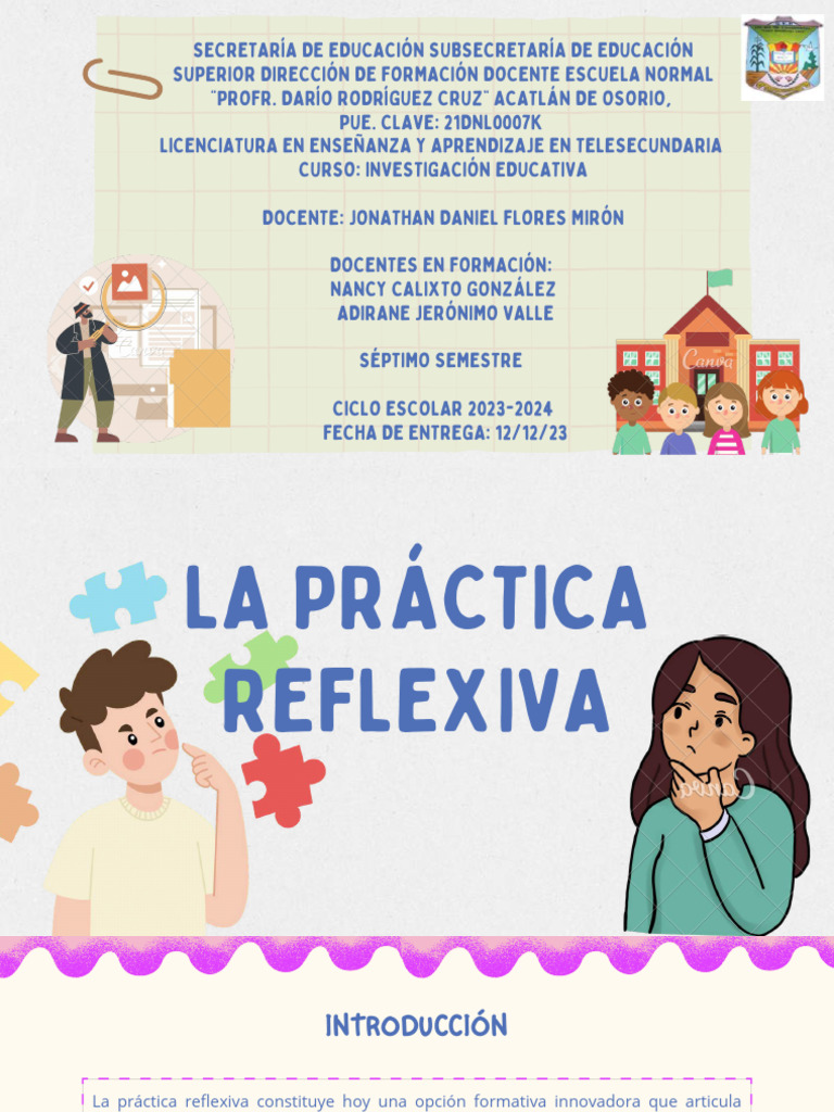 La Práctica Reflexiva | PDF | Las emociones | Aprendizaje