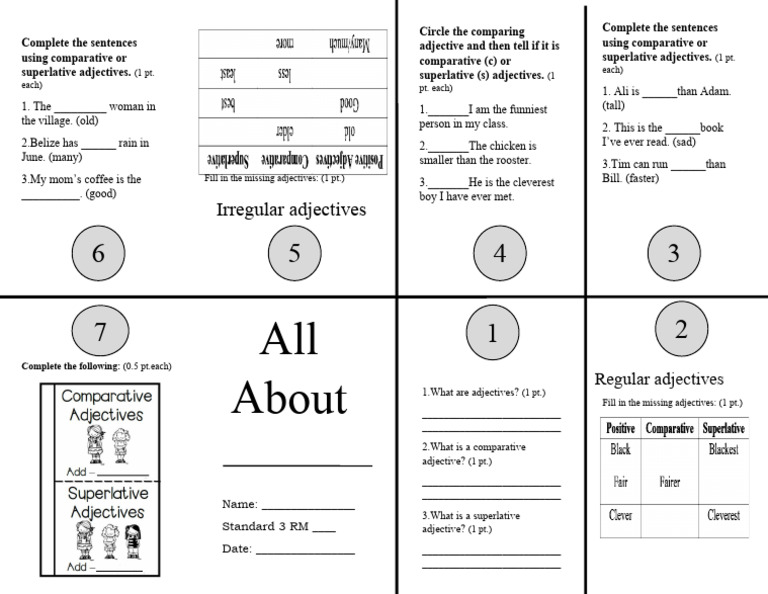 One Page Booklet Template | PDF | Languages Of Europe | Morphology