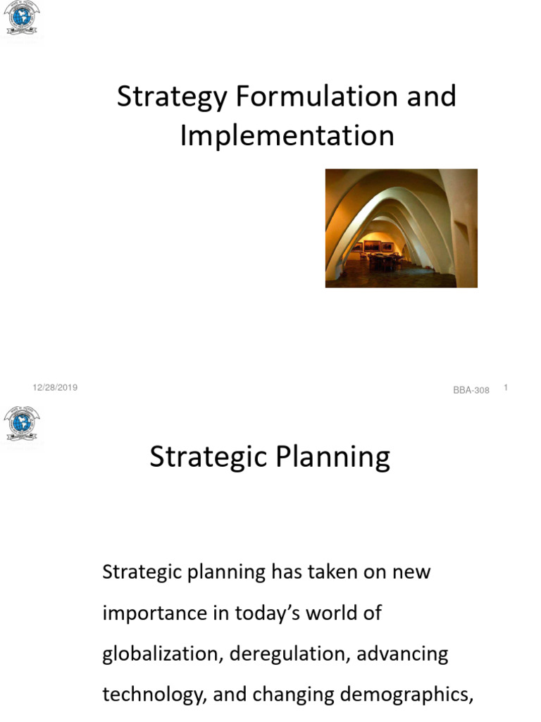 Formulation of Strategy | Download Free PDF | Strategic Management ...