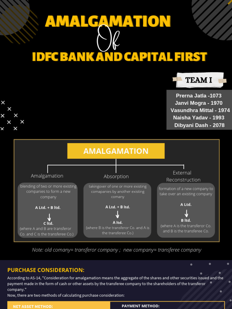 AMALGAMATION | Download Free PDF | Consolidation (Business) | Banks