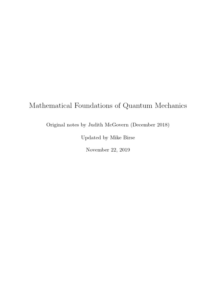 Quantum Mechanics Foundations Guide | PDF | Spin (Physics) | Quantum ...