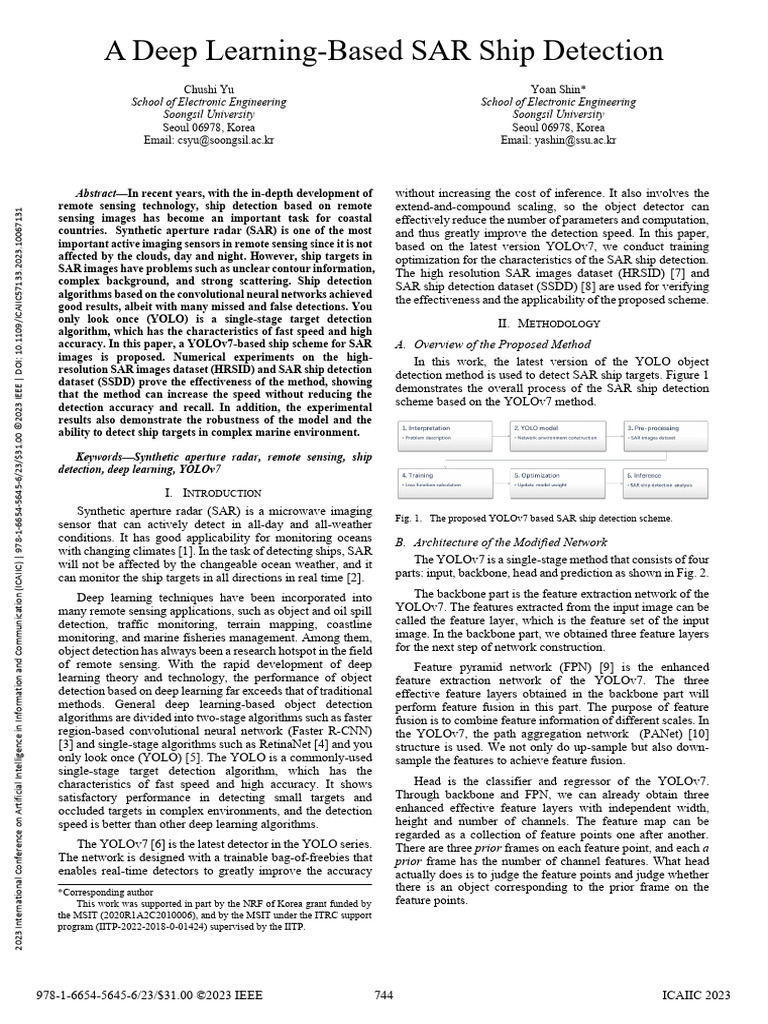 A Deep Learning-Based SAR Ship Detection | PDF | Deep Learning A Deep Learning-Based SAR Ship Detection | PDF | Deep Learning