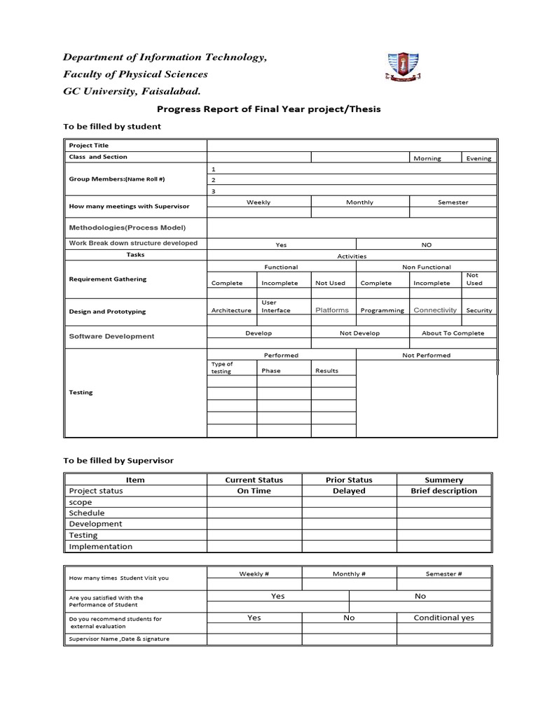 Progress Report Fyp | Download Free PDF | Software Prototyping | Systems Theory