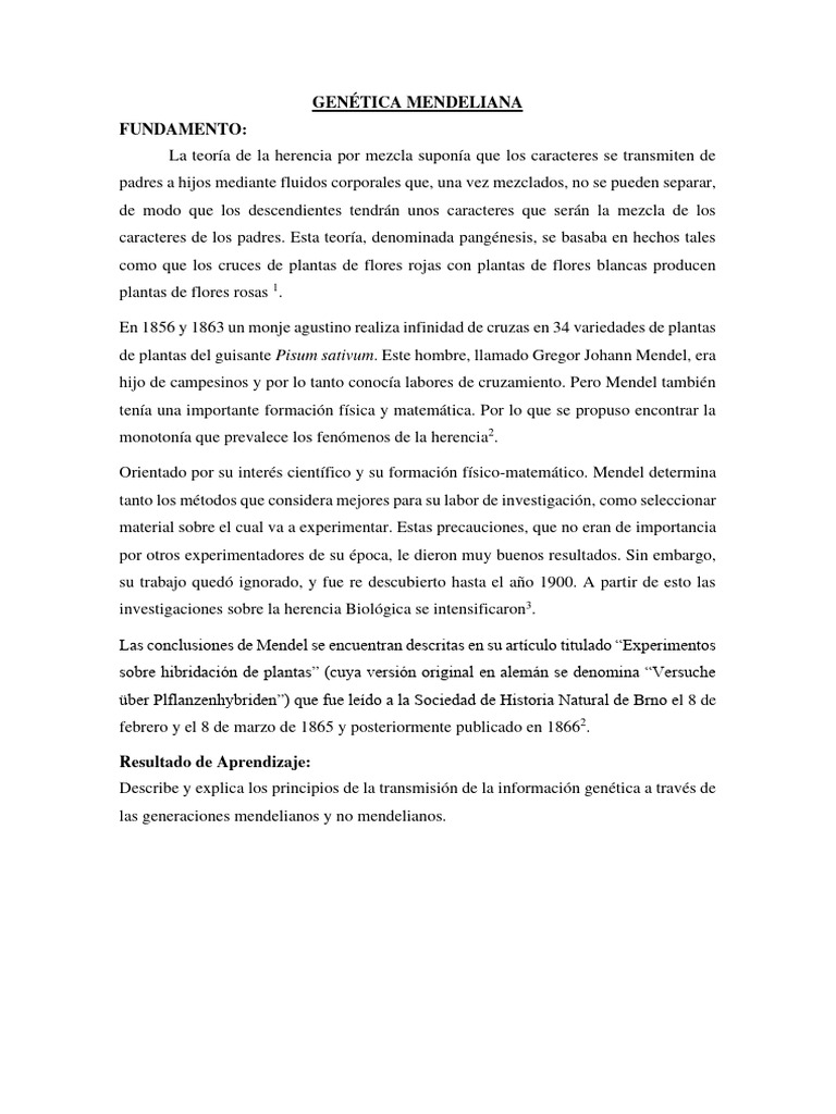 Ejercicios sobre Genética Mendeliana | PDF | Dominancia (Genética) | Alelo