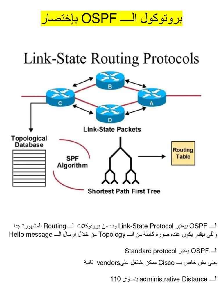 ملخص شامل للــــ OSPF | PDF