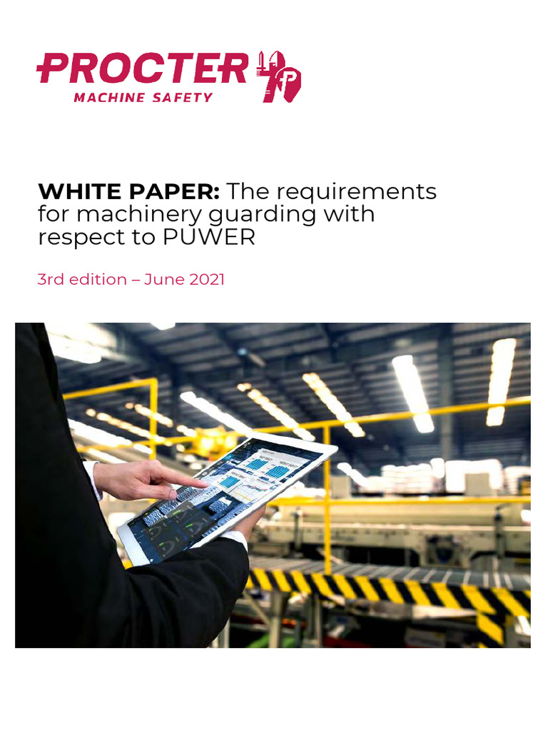 Machinery Guarding For PUWER White Paper 2021 Ed3 | PDF | Risk | Risk ...