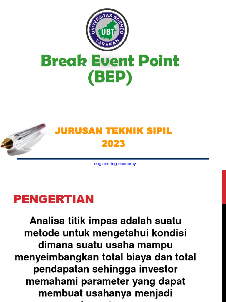 Bahan 8+Analisa+BEP | PDF