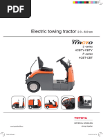 Toyota CBT6 Electric Towing Tractor Specs | PDF | Vehicles | Motor Vehicle