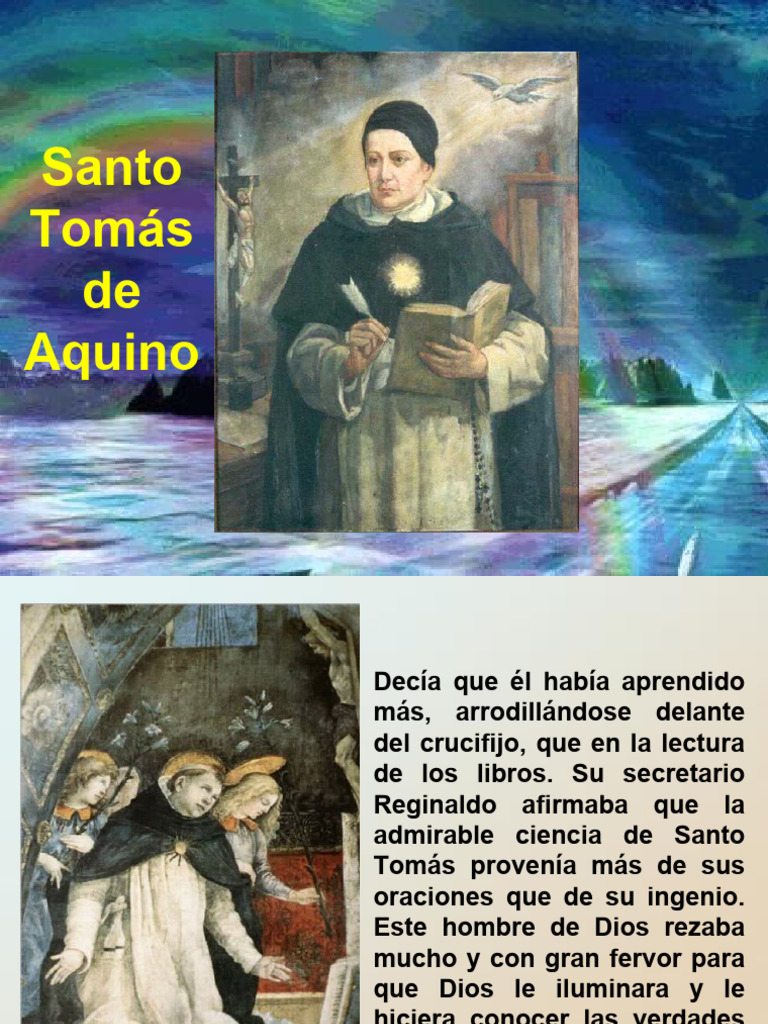 Santo Tomás de Aquino | PDF | Tomás de Aquino | Aristóteles