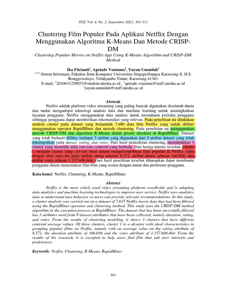Jurnal Data Science Kelompok 01 | PDF