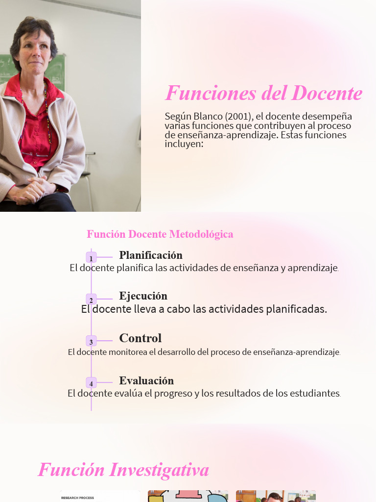 Funciones Del Docente | PDF | Enseñando | Aprendizaje
