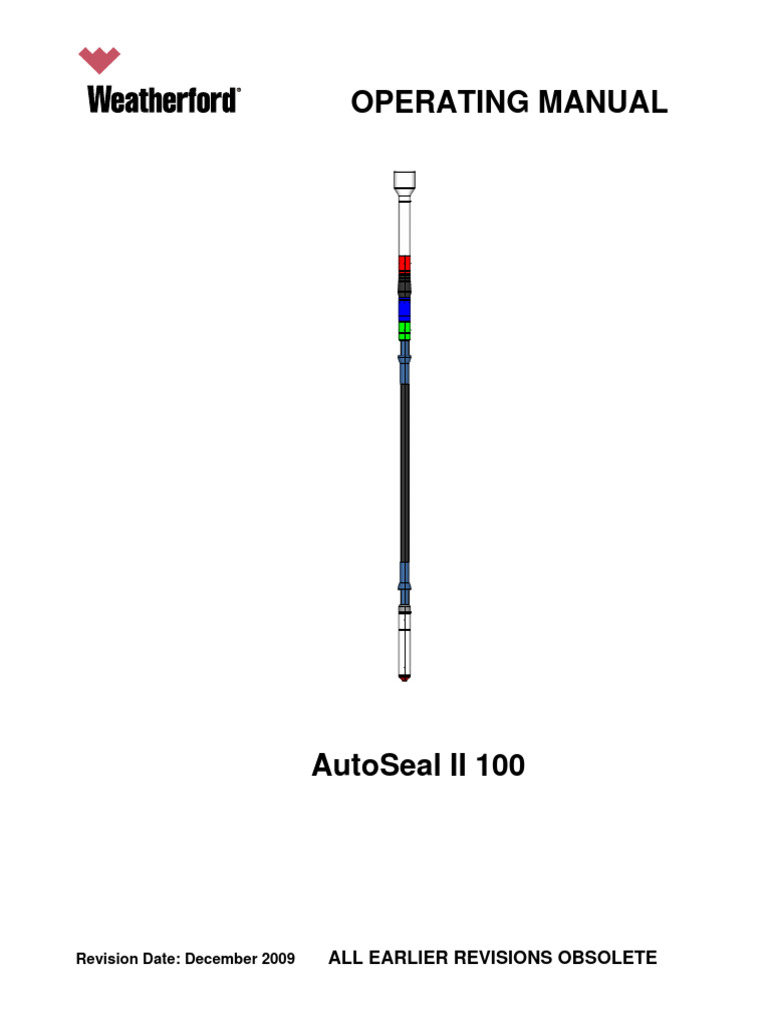 US AutoSeal II 100 (EN) 2009 12 | PDF | Pump | Casing (Borehole)