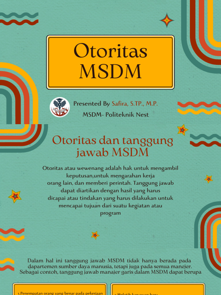 Materi 2 Otoritas MSDM | PDF