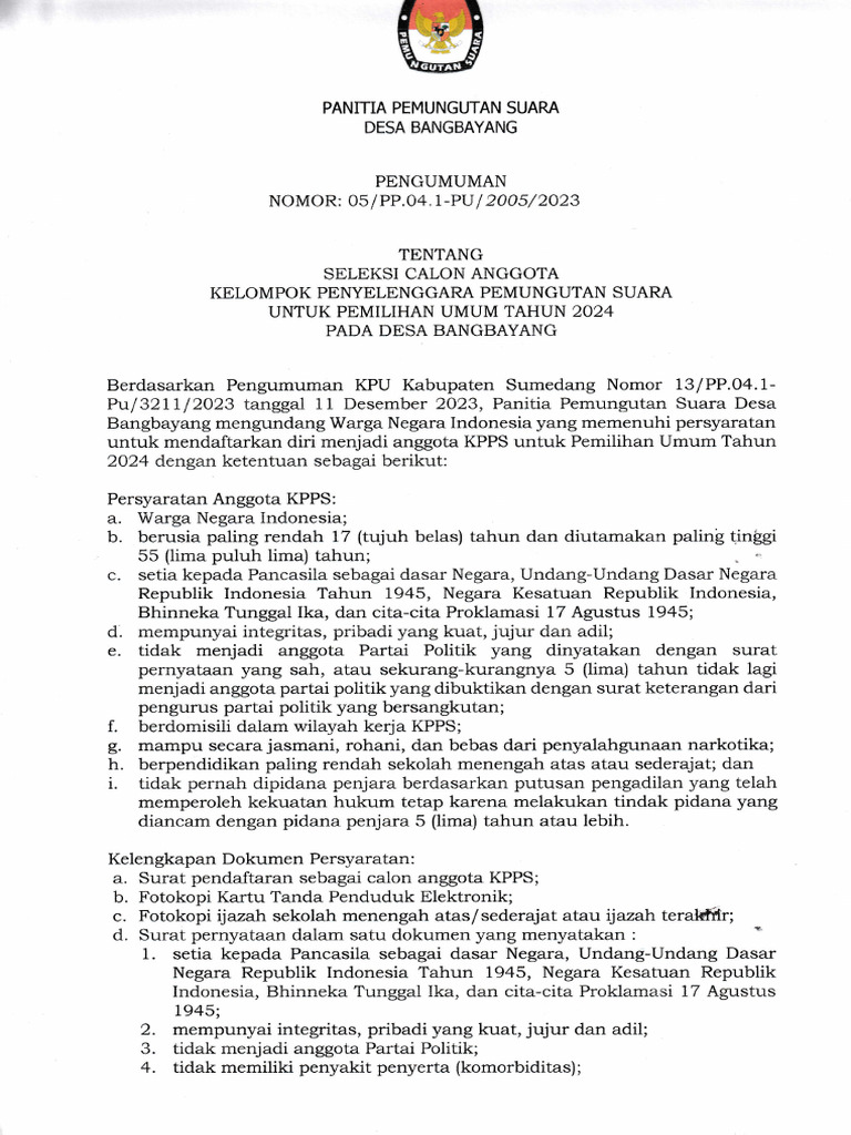 File Pemasangan KPPS | PDF