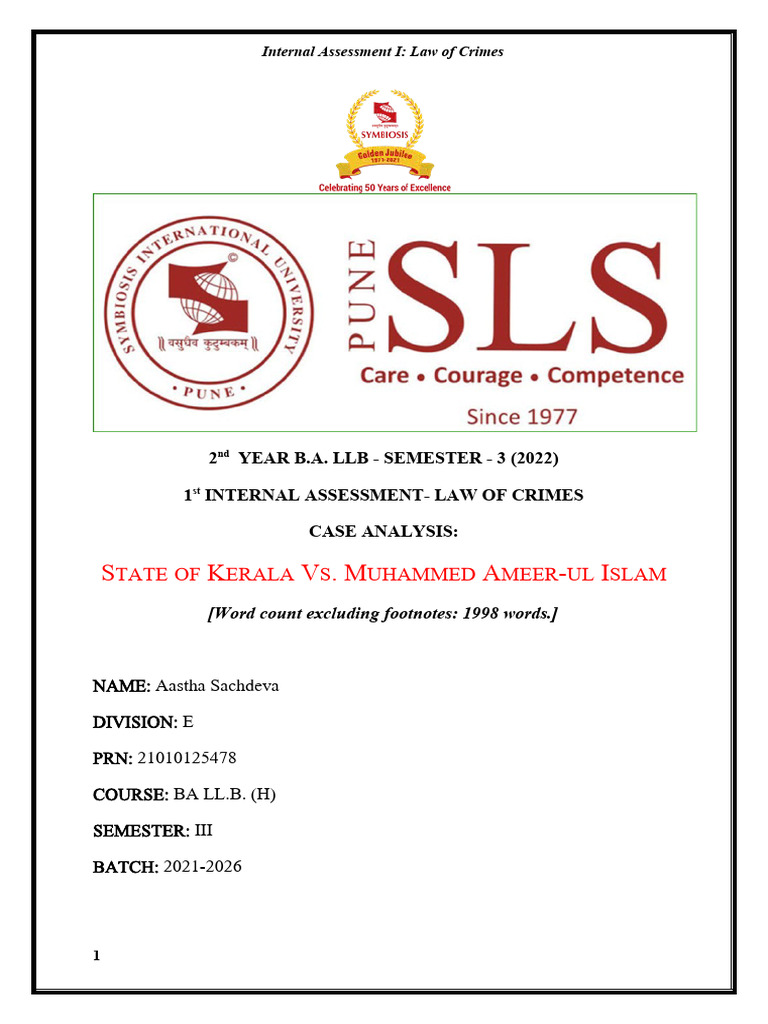 Ipc 1 | PDF | Crimes | Crime & Violence