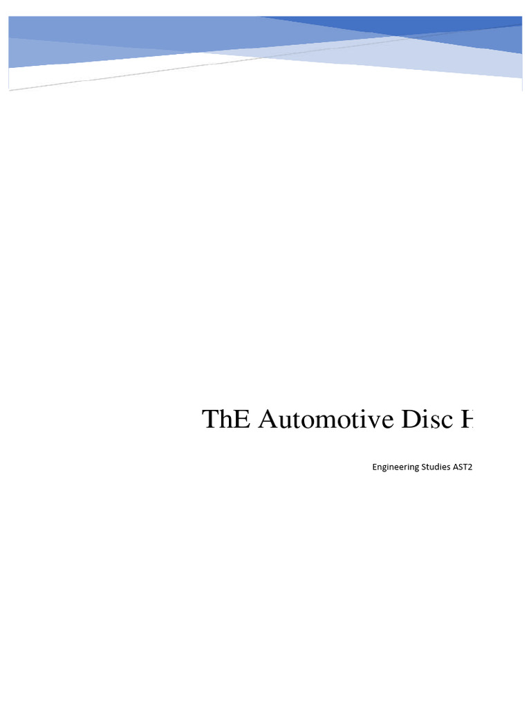 Example4 (Disc Brake) | PDF | Brake | Anti Lock Braking System
