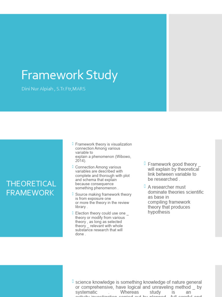 5 - 7 Framework Study | Download Free PDF | Theory | Knowledge