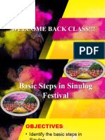Sinulog Festival Dance Steps Guide | PDF | Dances | Rhythm