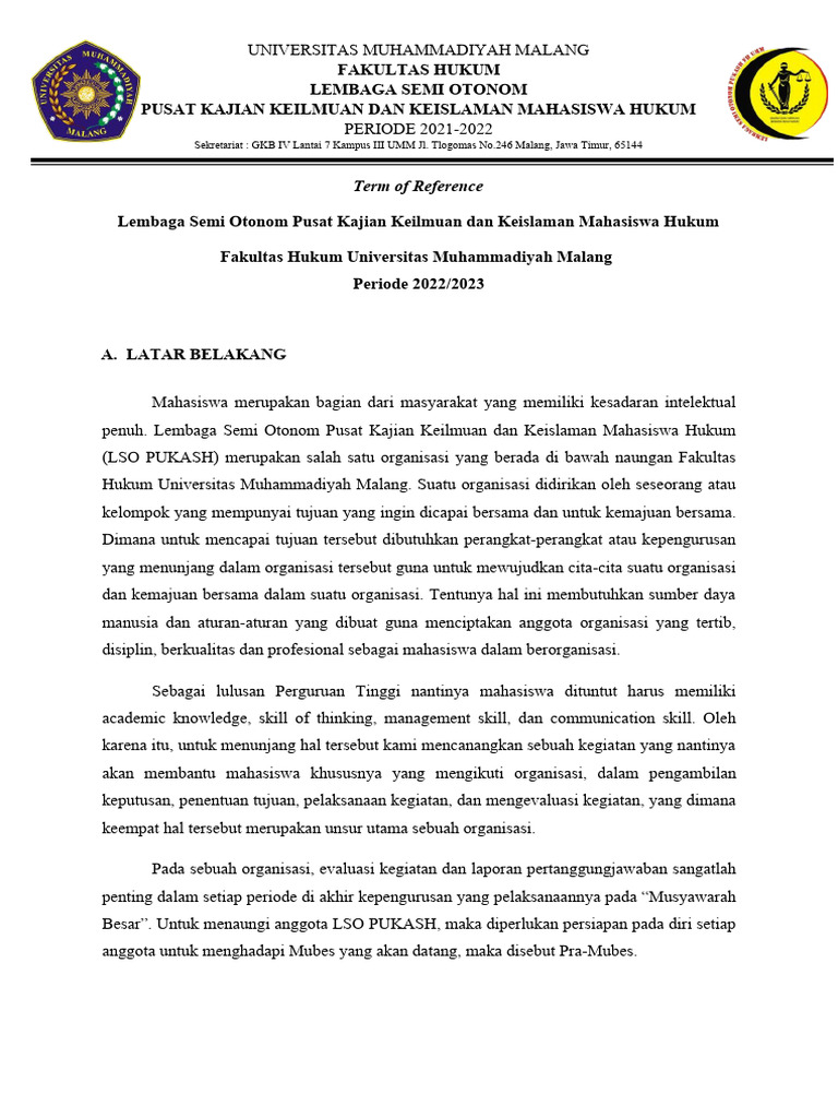 Tor Upgrading (Sub. Sidang) | PDF