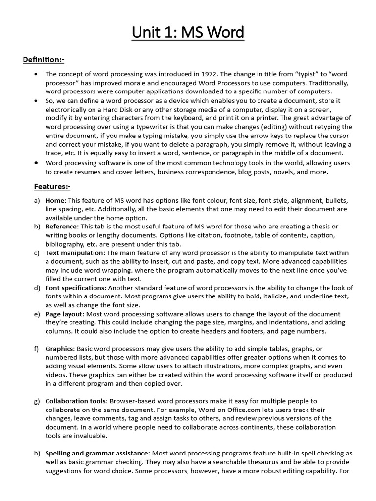 CAM UNIT 1 Word | PDF | Microsoft Word | Inventory