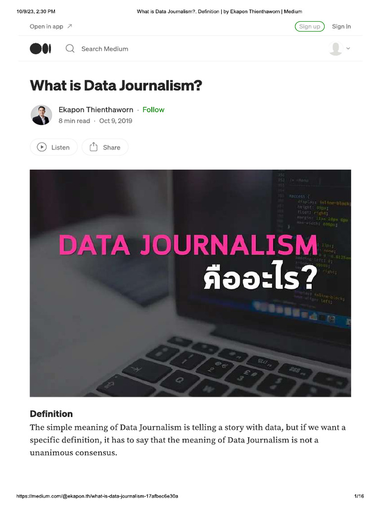 Data Journalism | PDF