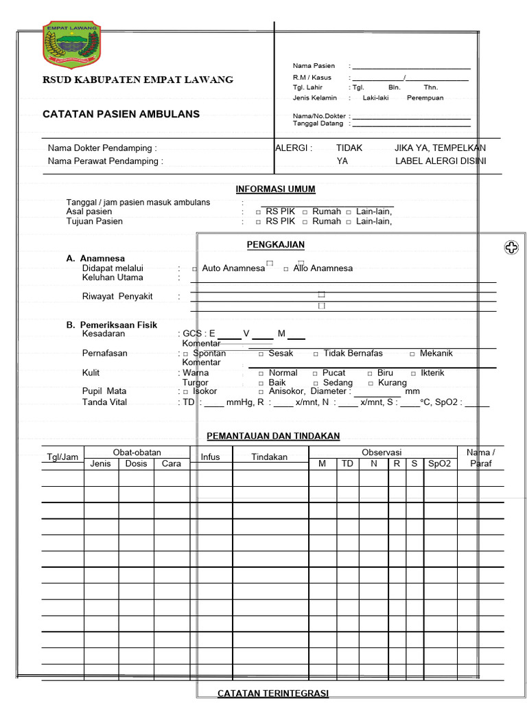 Form Monitoring Pasien Rujukan | PDF
