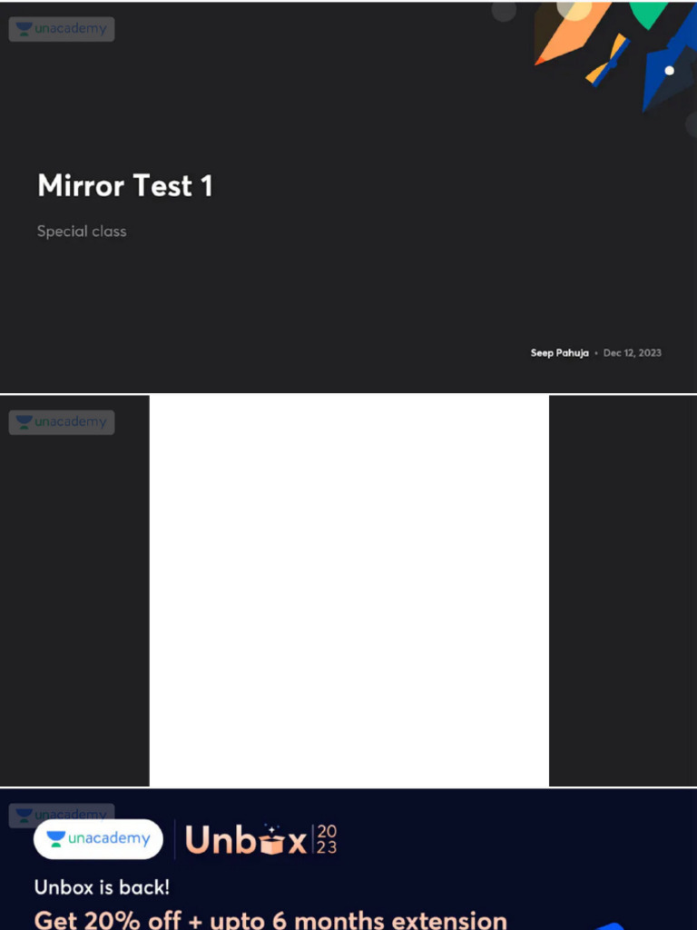 Mirror Test 1 No Anno | PDF