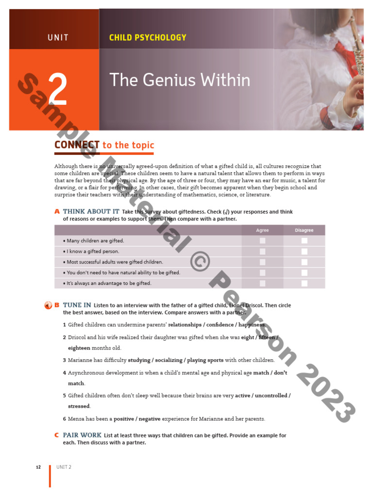 Contemporary Topics L3 U2 - Student Book | PDF | Intellectual Giftedness | Behavioural Sciences