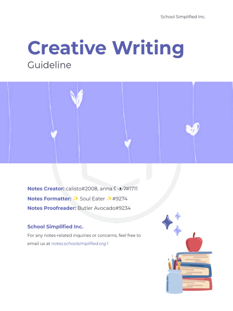 Creative Writing Guide | PDF | Phrase | Sentence (Linguistics)