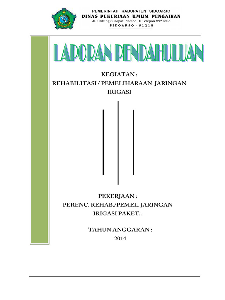 Cover Lap. Pendahuluan | PDF