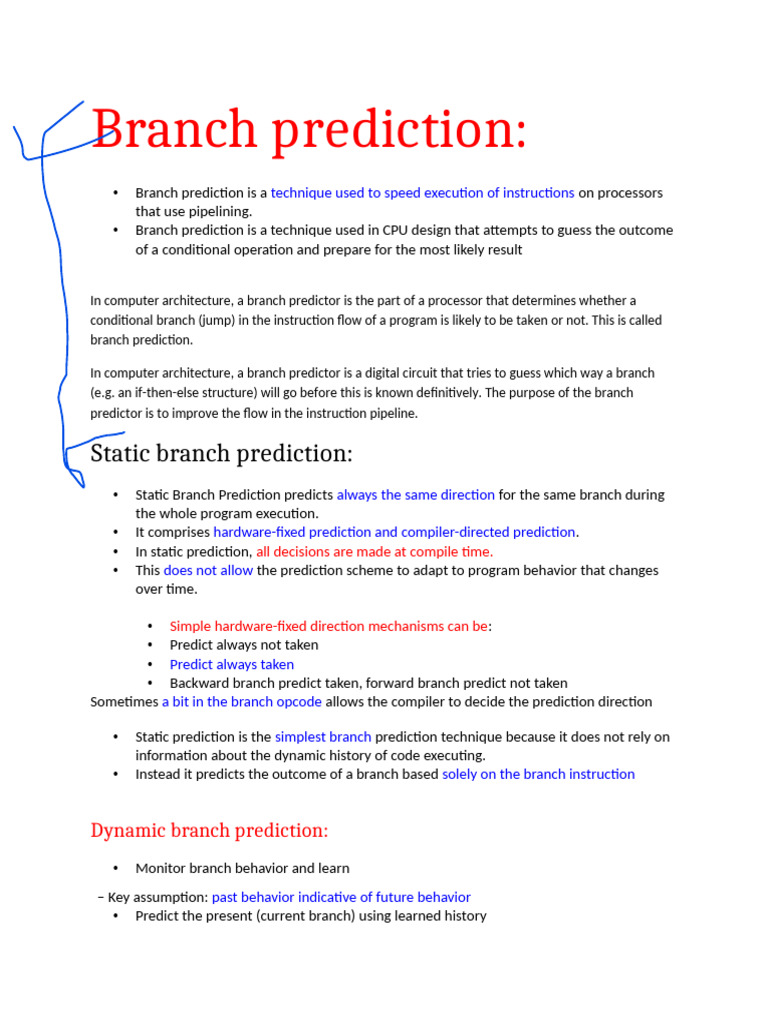 Branch Prediction PPT | PDF | Computer Engineering | Integrated Circuit