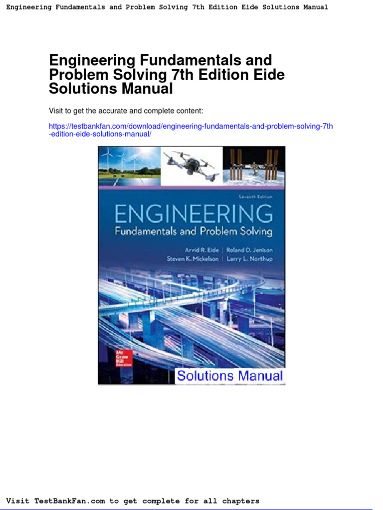 Full Download Engineering Fundamentals and Problem Solving 7th Edition ...