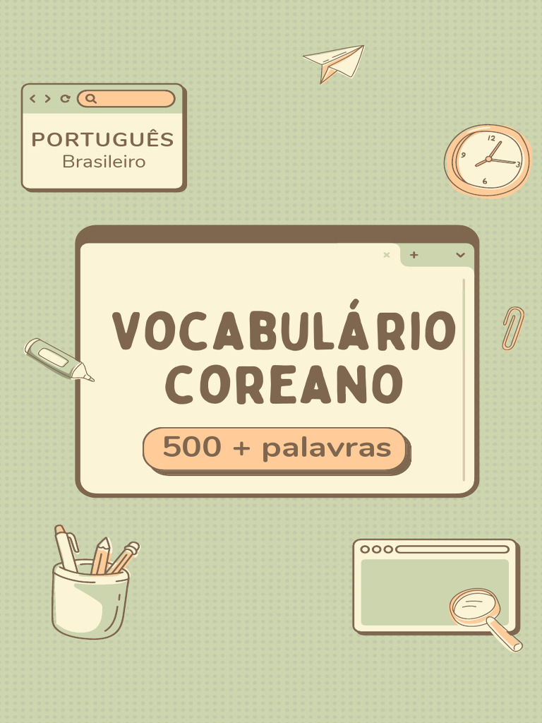 Vocabulário Coreano para Iniciantes | PDF