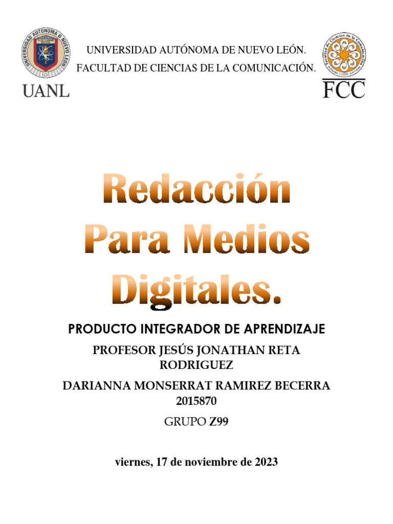 Ramirez - Becerra - Pia Redaccion para Medios Digitales | PDF