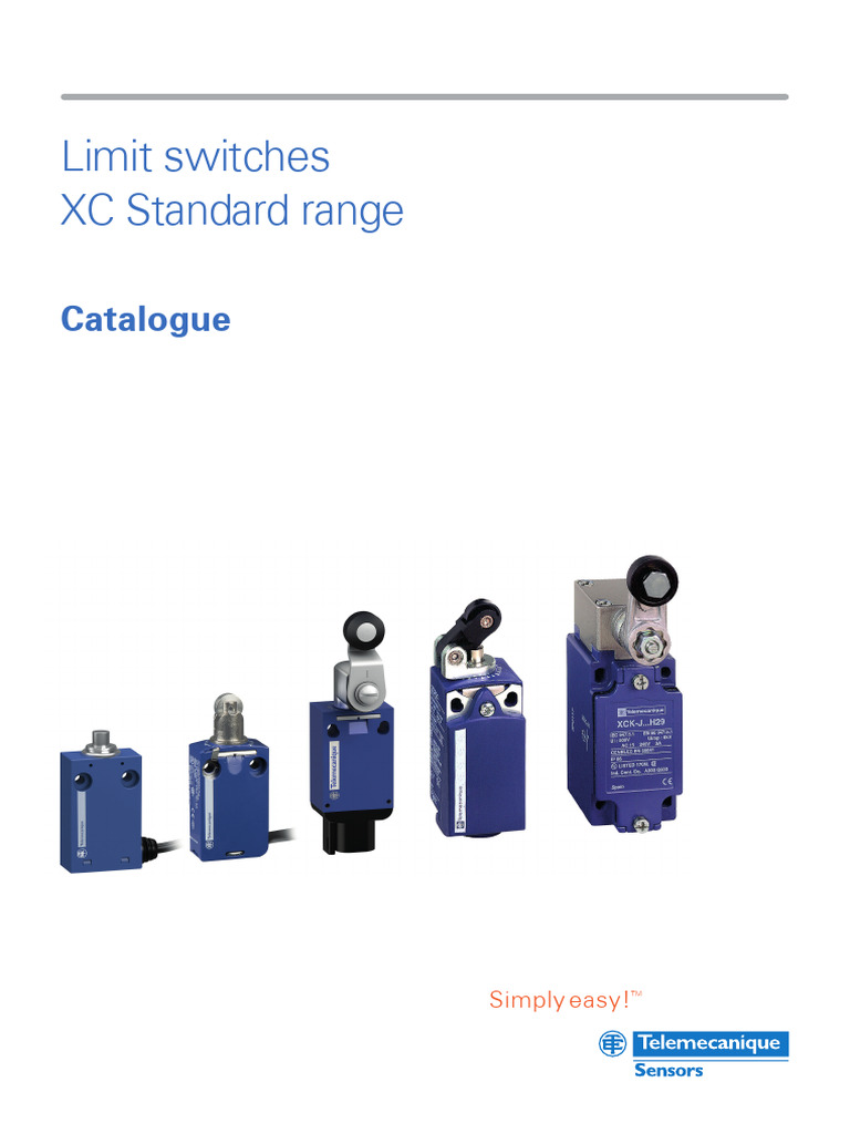 Catalogue Limit Switches XC Standard Range | PDF | Switch | Electrical ...