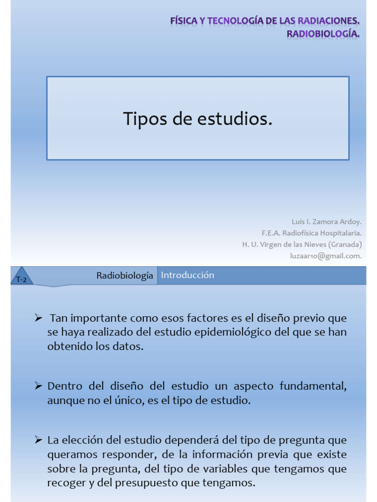 Tipos de Estudios | PDF | Ensayo clínico | Science