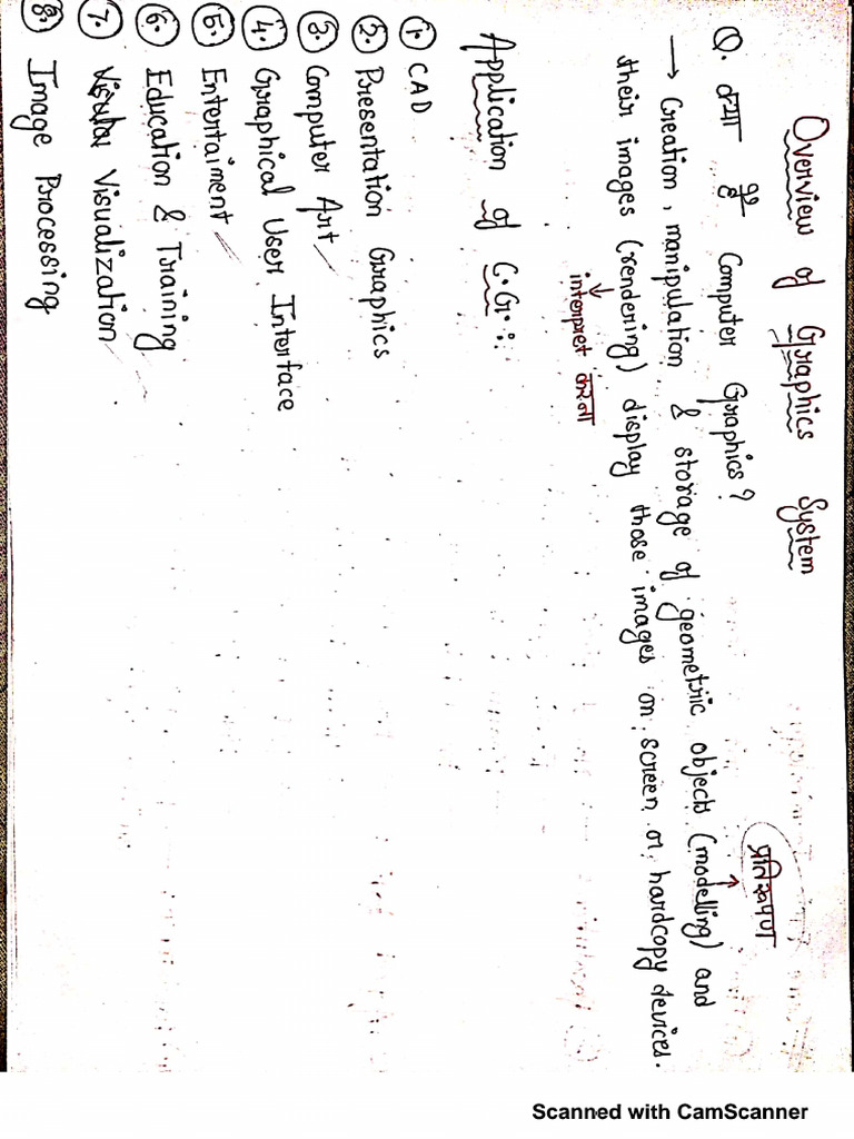 1 - Computer Graphics | PDF