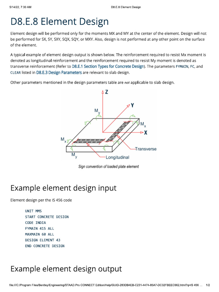 D8_E_8 Element Design | PDF