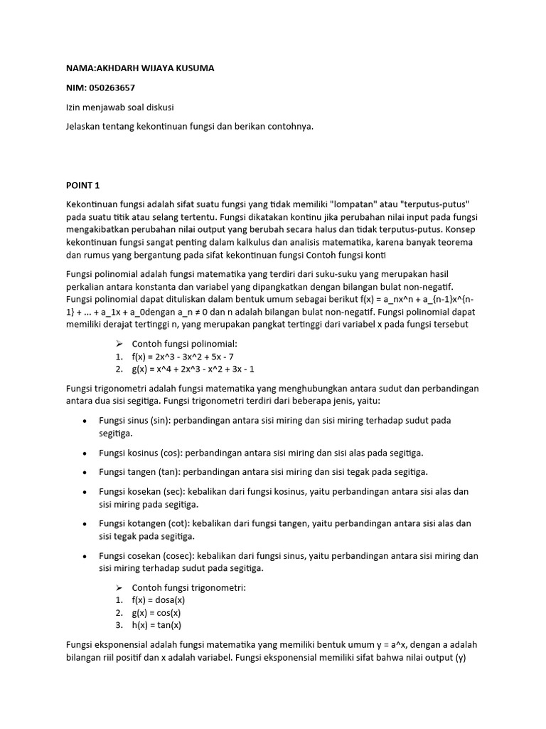 Diskusi 3 Kalkulus | PDF