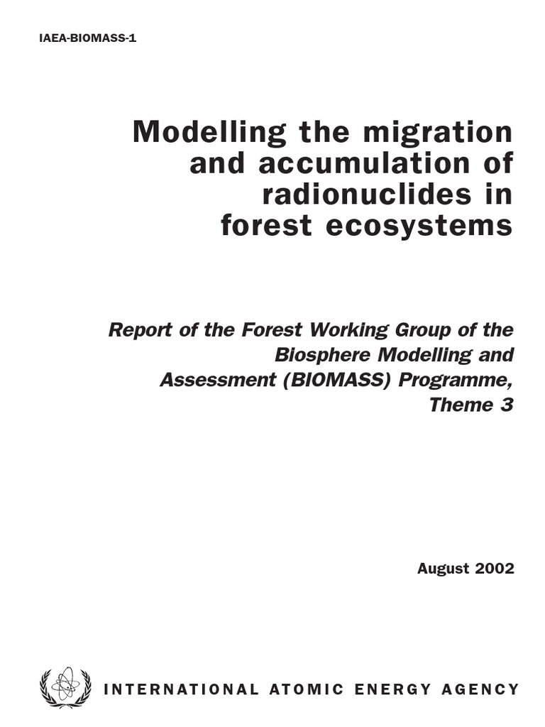 Modelling The Migration and Accumulation of Radionuclides in Forest Ecosystems | PDF | Ecosystem ...