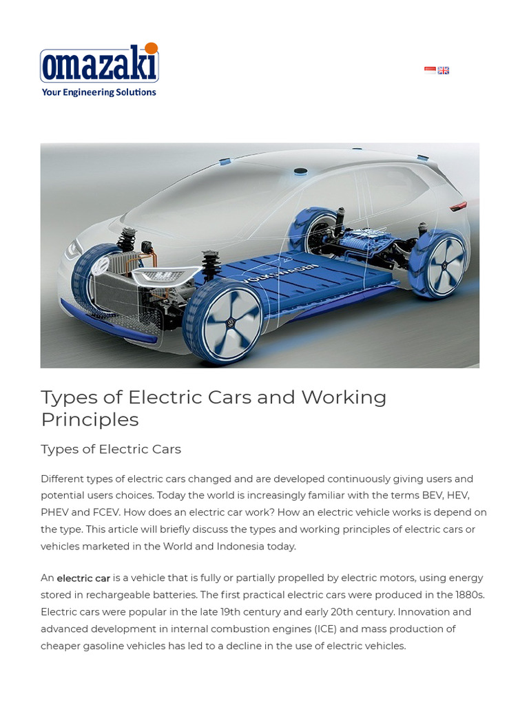 Electric Car Types & Principles | PDF | Hybrid Electric Vehicle | Plug ...