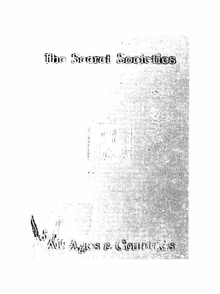 Secret Societies: Global History | PDF | Inquisition | Isis