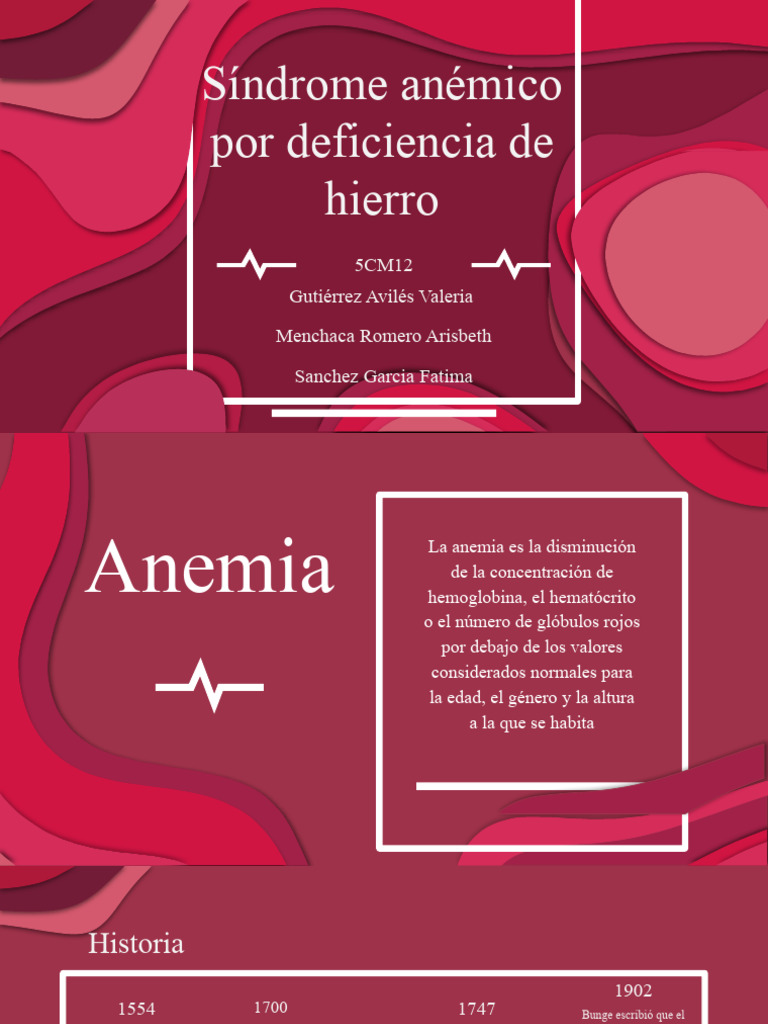Anemia por Deficiencia de Hierro | PDF | Anemia | Glóbulo rojo