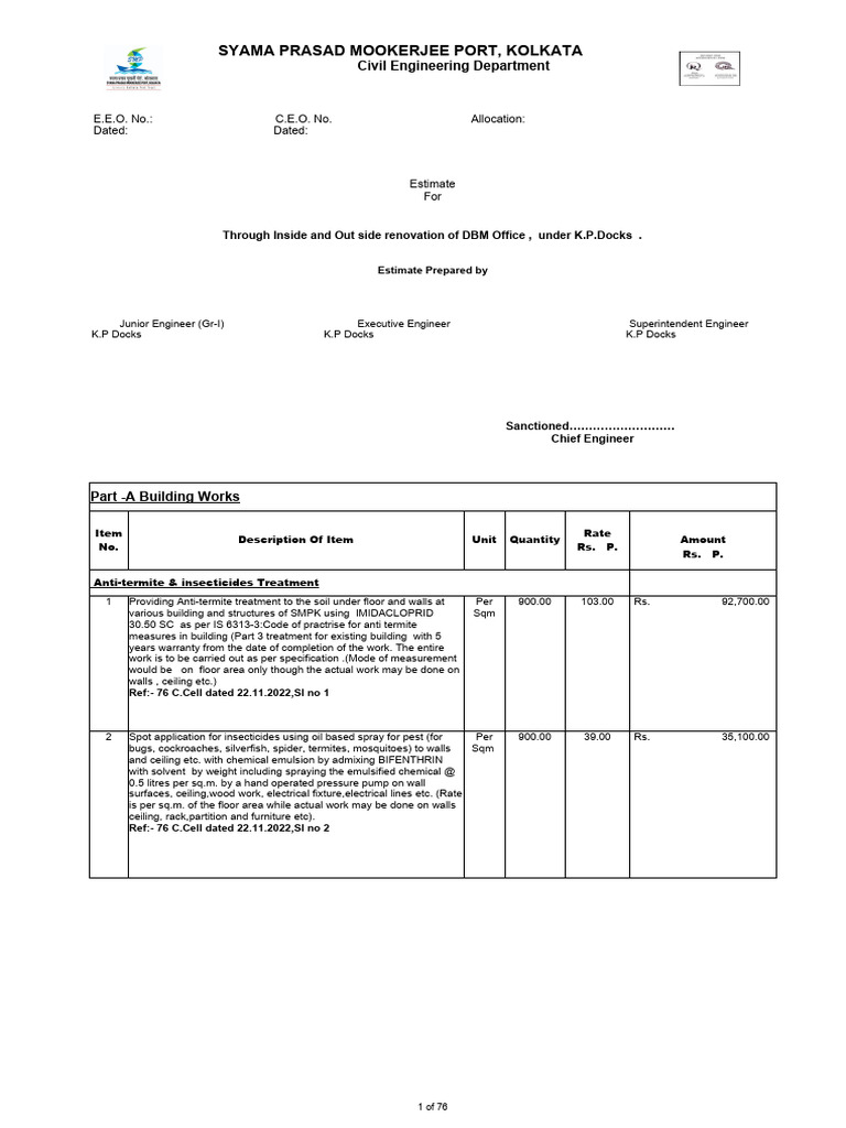 DBM Office | PDF | Concrete | Sheet Metal