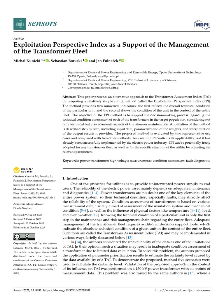 Exploitation Perspective Index As A Support of The Management | PDF ...