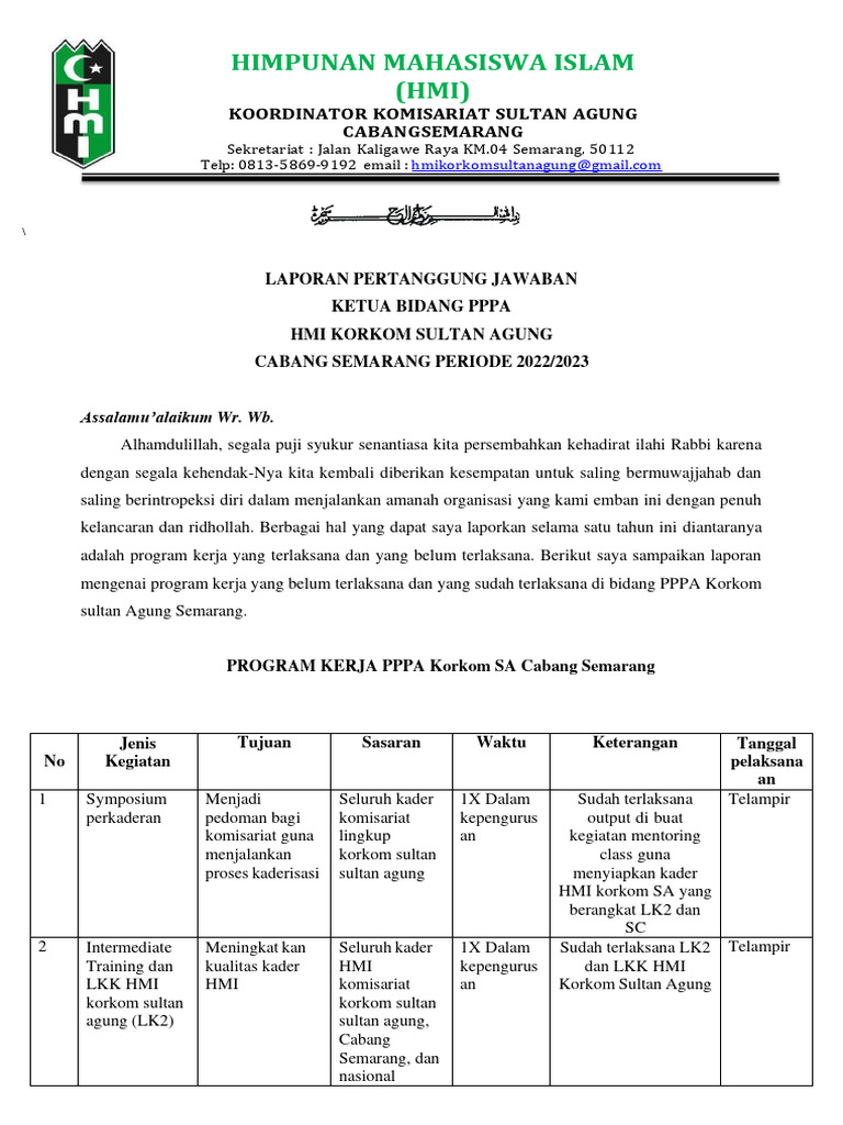 LPJ PA Korkom SA 2022-2023 | PDF
