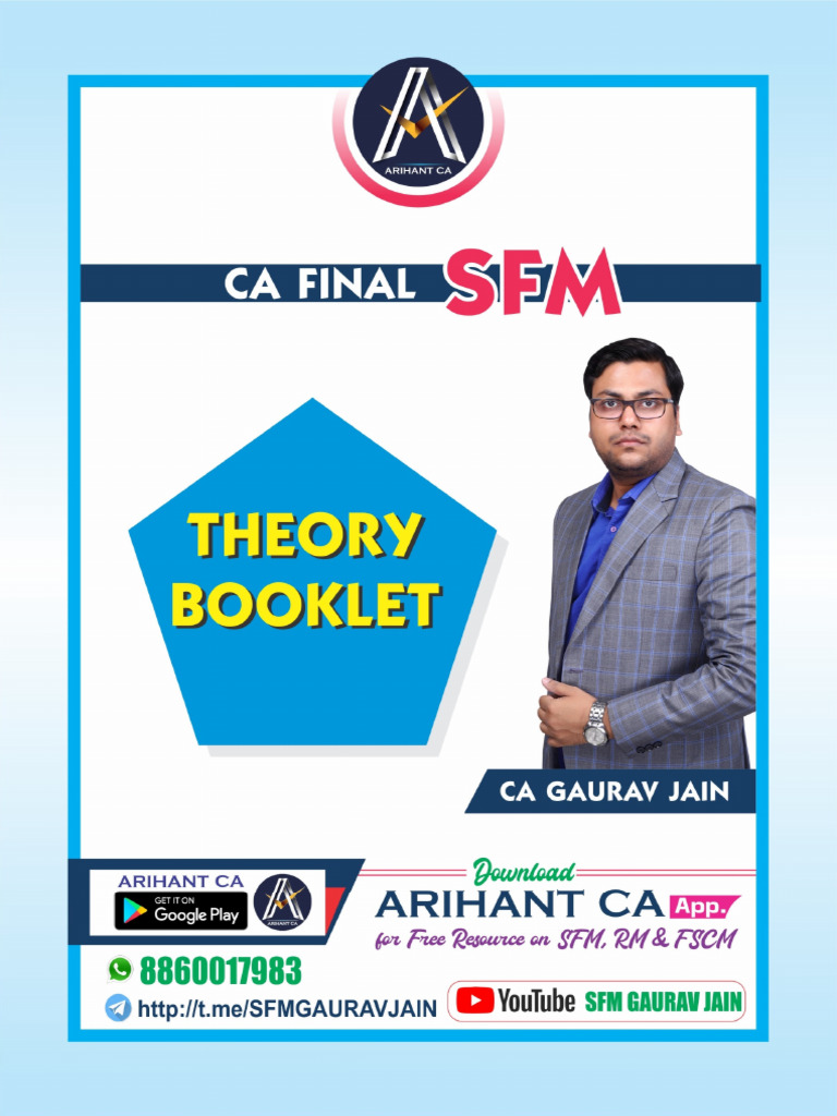 Sfm Theory Booklet By Ca Gaurav Jain Sir Pdf